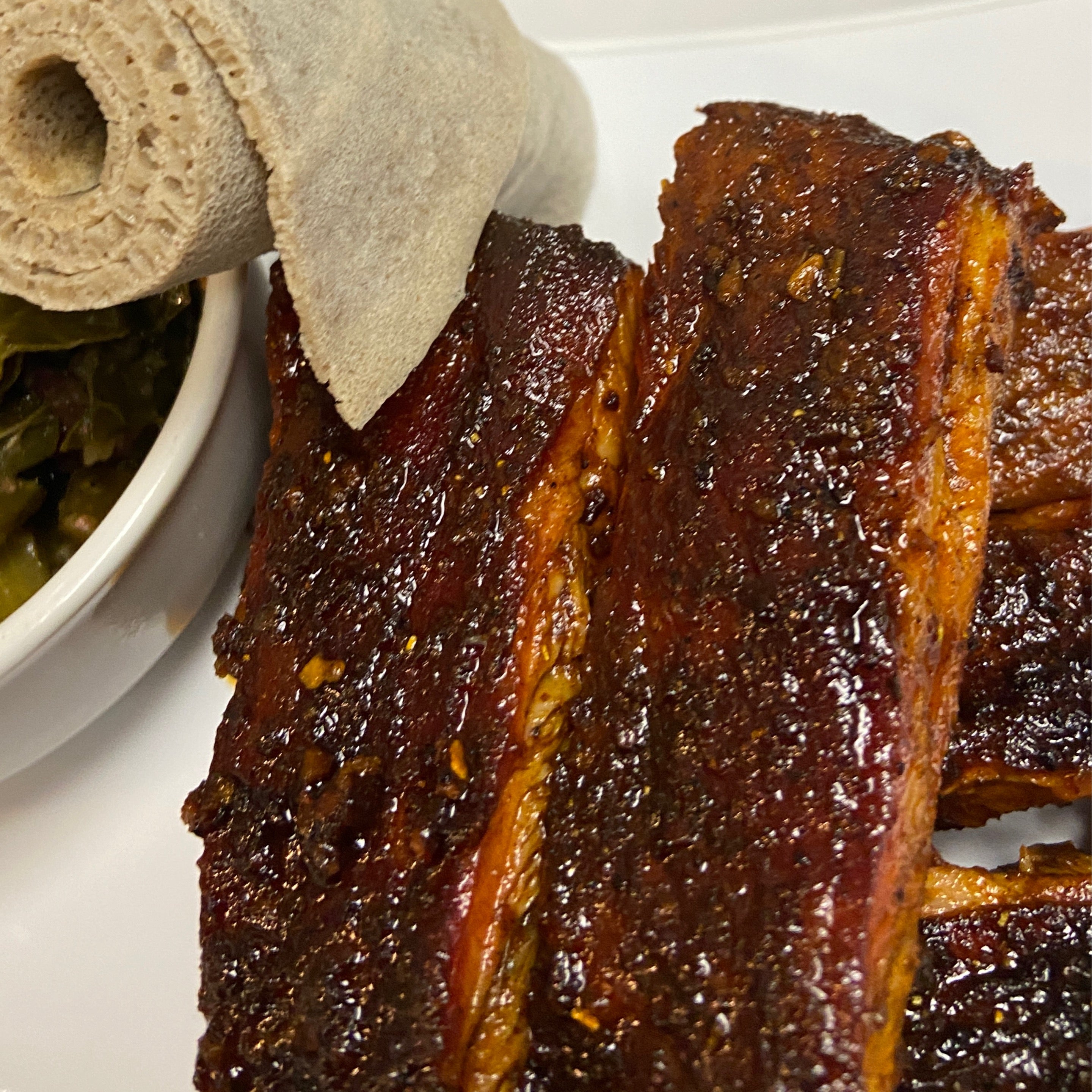 Awaze Pork Ribs BBQ Plate / Guy Fieri’s favorites | Smoke'N Ash B.B.Q LLC